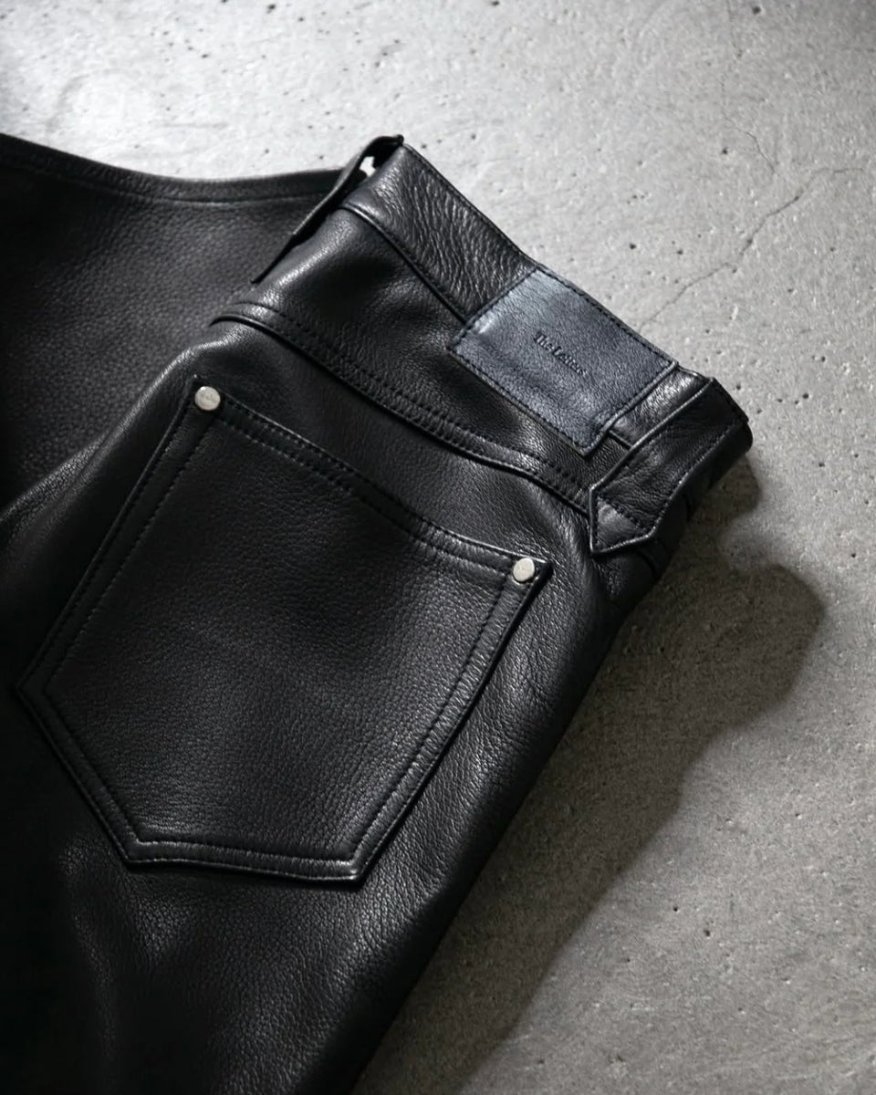 5 POCKET TARPERED PANTS -GOAT SKIN- – Roots Bonds ONLINE STORE